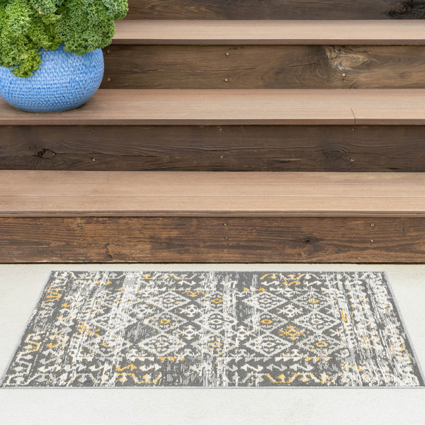 Union Rustic Tapis d'intérieur marocain d'extérieur Monique - Wayfair Canada